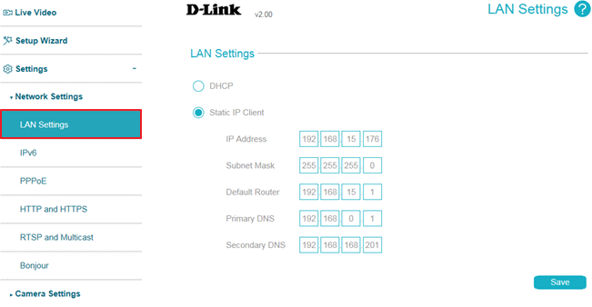 How do I change the LAN IP address of my camera? | D-Link UK